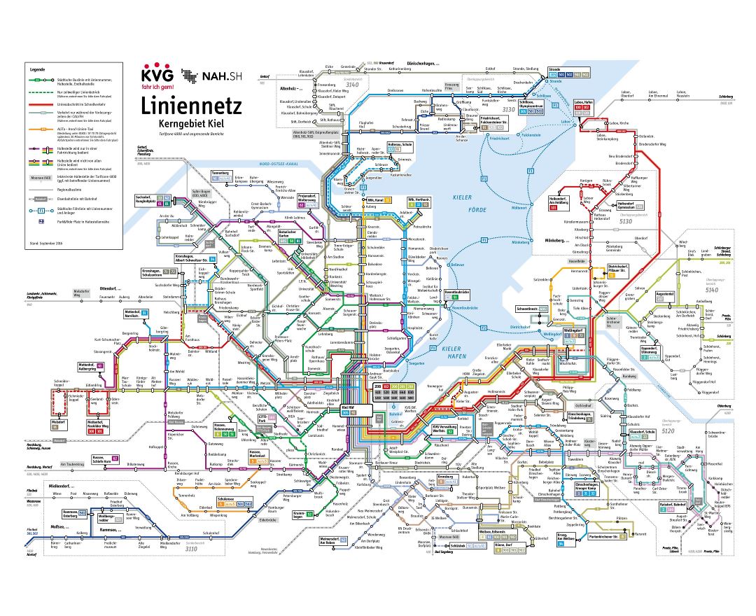 Mapas de Kiel | Colección de mapas de la ciudad de Kiel | Alemania ...