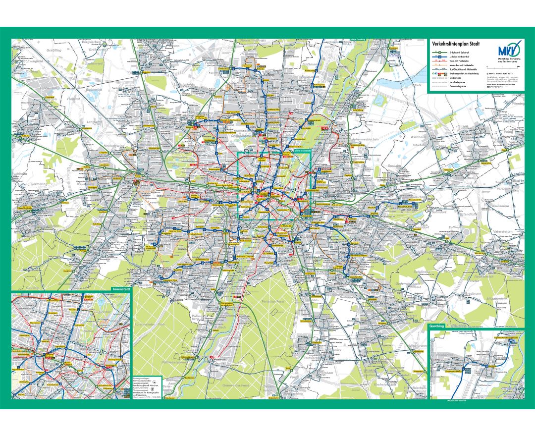Mapas de Múnich | Colección de mapas de la ciudad de Múnich | Alemania ...