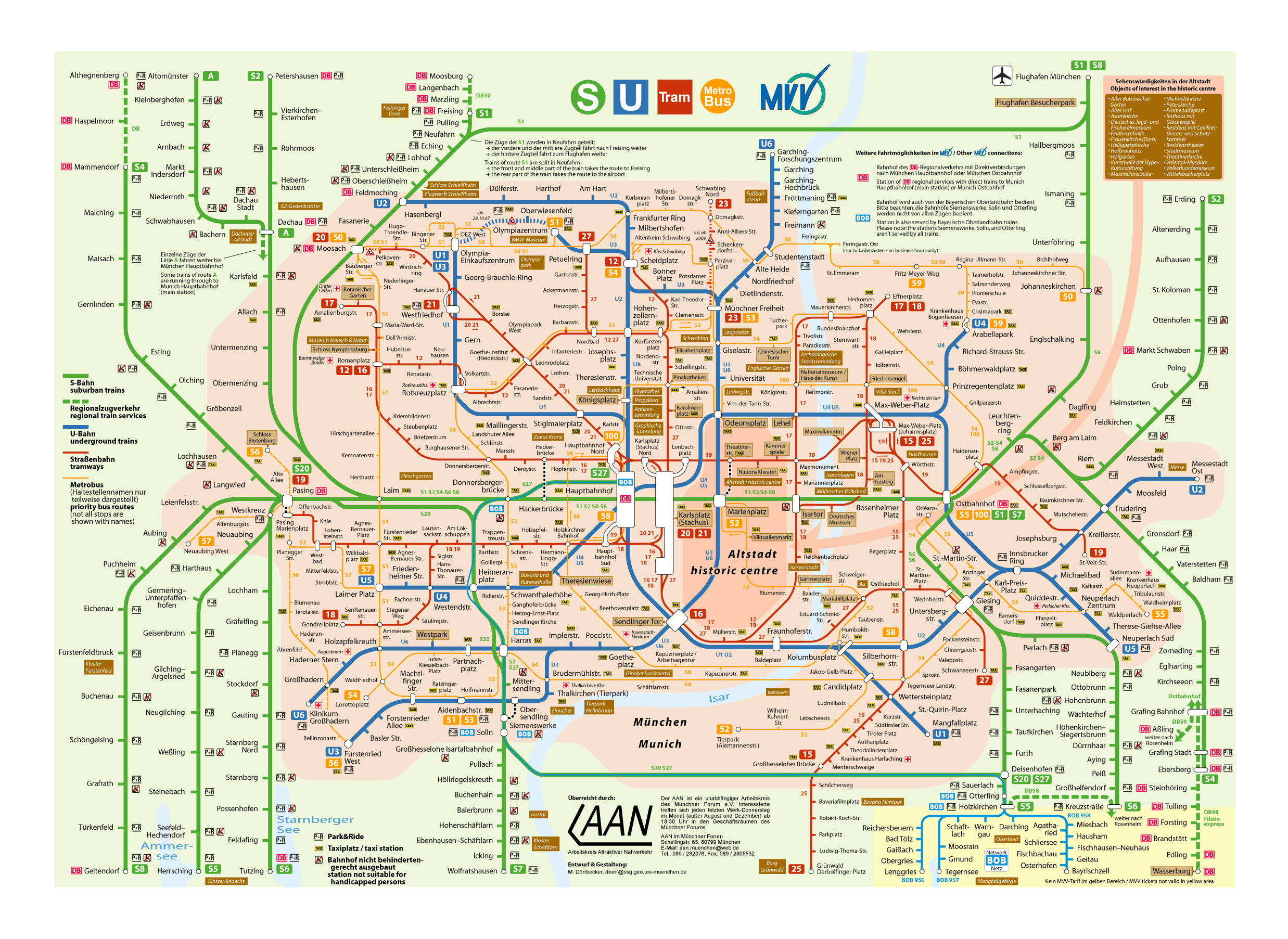 Mapa grande bus detallada de la ciudad de Múnich | Múnich | Alemania ...