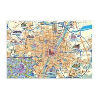 Mapa turístico detallada del centro de la ciudad de Múnich | Múnich ...