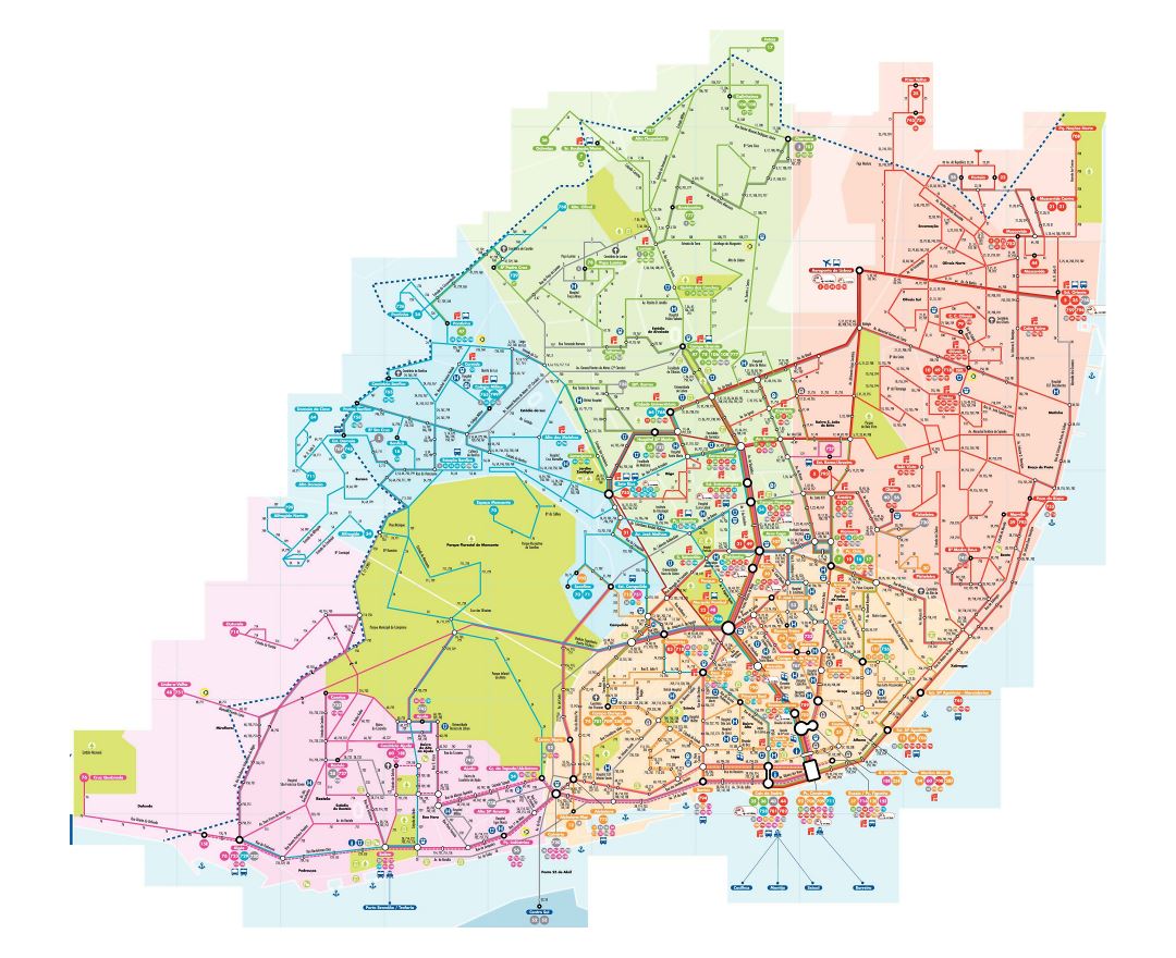 Mapas de Lisboa | Colección de mapas de la ciudad de Lisboa | Portugal ...