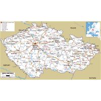 Mapa grande localización de República Checa | República Checa | Europa ...