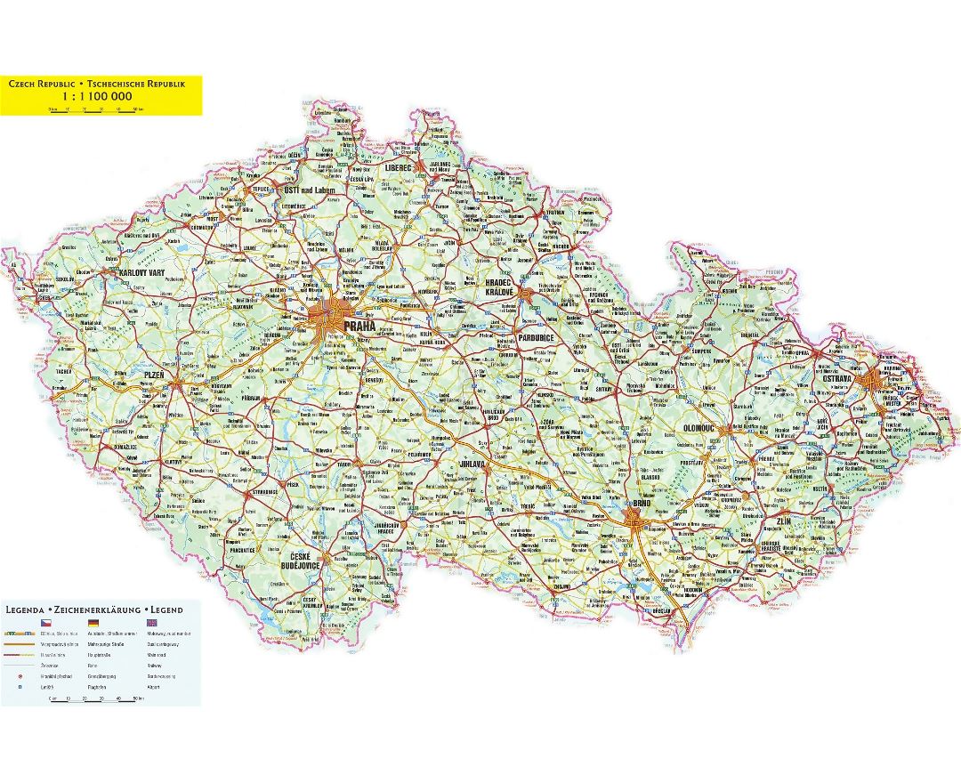 Mapas de República Checa | Colección de mapas de República Checa ...