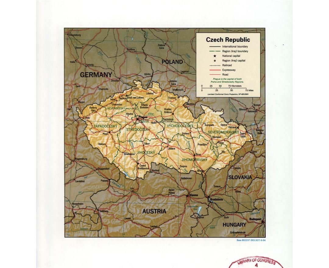 Mapas de República Checa | Colección de mapas de República Checa ...